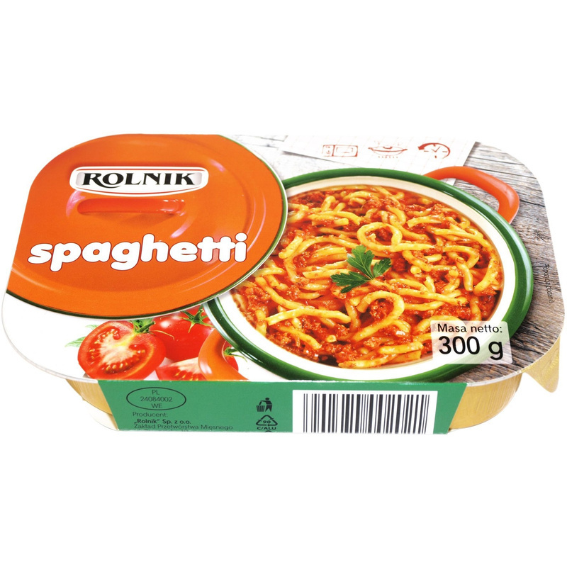 Spaghetti z mięsem w sosie Rolnik 300g | Jutro u Ciebie