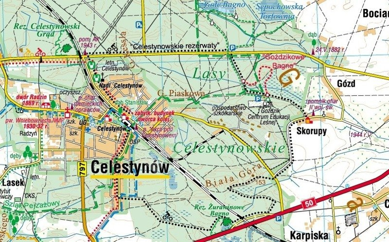 Mapa Otwock Mazowiecki Park Krajobrazowy CS6805 | Sklep HobbyHouse.pl